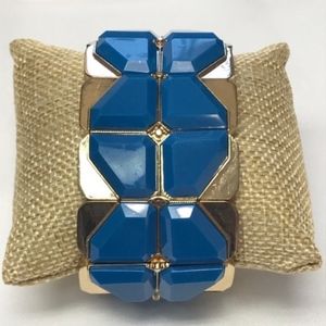 Charming Charlie | Jewelry | Charming Charlie Blue Gold Stretch Cuff ...